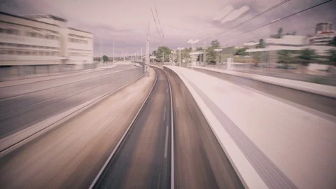 Cinemagraph Loop - Fast Moving Train - m... | Stock Video | Pond5