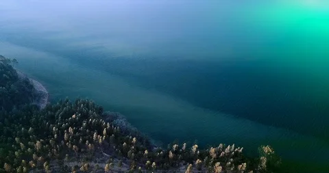 Cinemagraph Loop - Trees on the Lakeshor... | Stock Video | Pond5