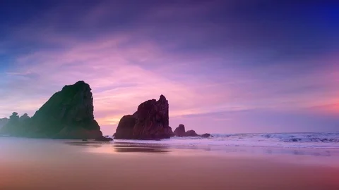 Cinemagraph Loop - Waves on the Rocks at... | Stock Video | Pond5