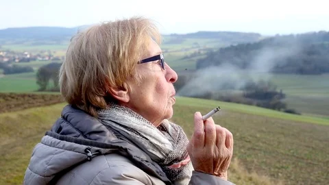 Older Woman Smoking Stock Videos – Royalty-Free HD & 4K Videos