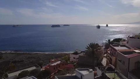 Cinematic Aerial Dolly Forward of Coasta... | Stock Video | Pond5