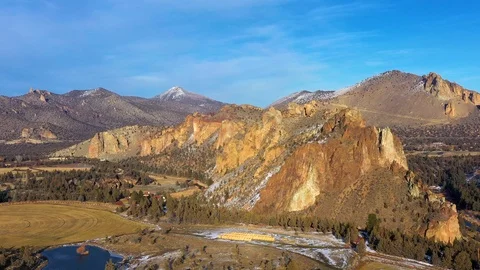 Cinematic aerial of Smith Rock State Par... | Stock Video | Pond5