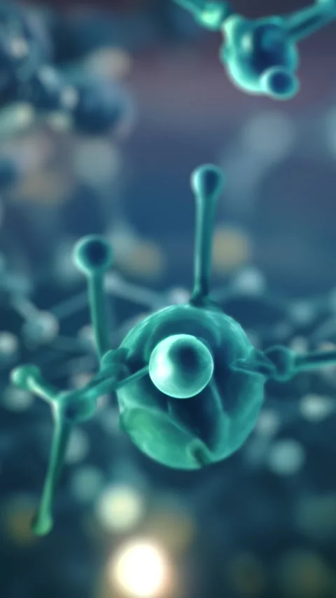 Cinematic animation of macro molecular s... | Stock Video | Pond5