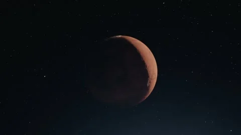 Cinematic animation of Mars with realist... | Stock Video | Pond5