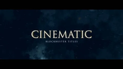 Cinematic Blockbuster Titles ~ After Effects #67320410