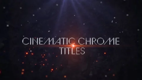 After Effects Template: Cinematic Chrome Titles #147206293