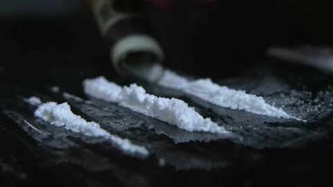 Cinematic Close Up Of Man Snorting Cocai... | Stock Video | Pond5