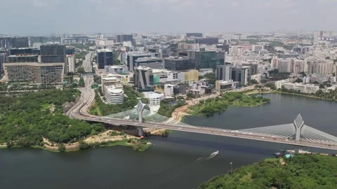 Cinematic drone footage of the Durgam Ch... | Stock Video | Pond5