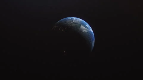 Cinematic Earth Slow Orbit Zoom in Sun F... | Stock Video | Pond5
