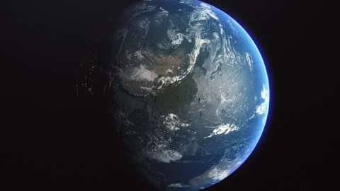 Cinematic Earth Slow Simple Zoom in Clos... | Stock Video | Pond5