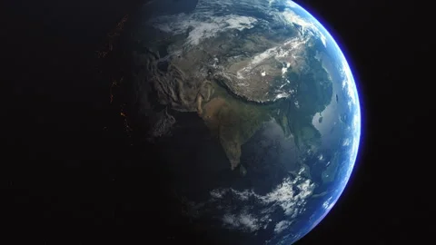 Cinematic Earth Slow Simple Zoom in: Ind... | Stock Video | Pond5