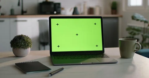 A cinematic frame with a laptop mockup o... | Stock Video | Pond5