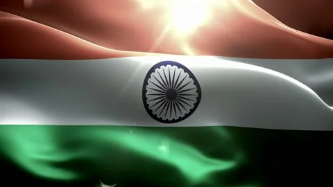 Cinematic India Flag 4K Loop | Stock Video | Pond5