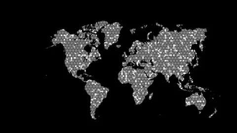 Cinematic Map revealing and zooming in o... | Stock Video | Pond5