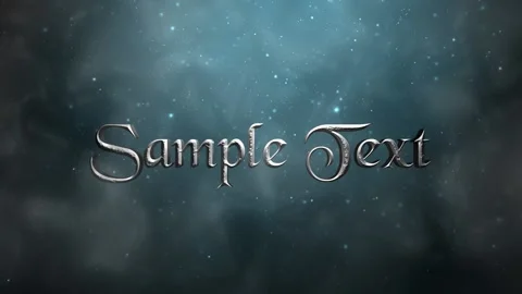 Cinematic Metal Fantasy Title Animation ~ After Effects #134175032