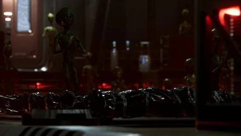 Cinematic Mourning Scene: Alien Cemetery... | Stock Video | Pond5