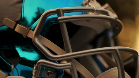 Cinematic NFL American Football Helmet I... | Stock Video | Pond5