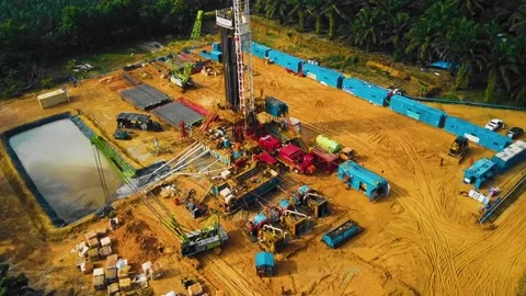 Onshore Drilling Rig Equipment Stock Footage ~ Royalty Free Stock ...