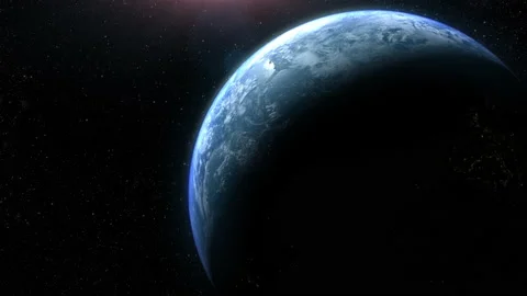 Cinematic Planet Earth Rotation Animatio... | Stock Video | Pond5