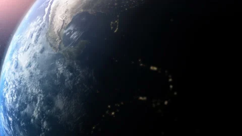 Cinematic Planet Earth Rotation Animatio... | Stock Video | Pond5