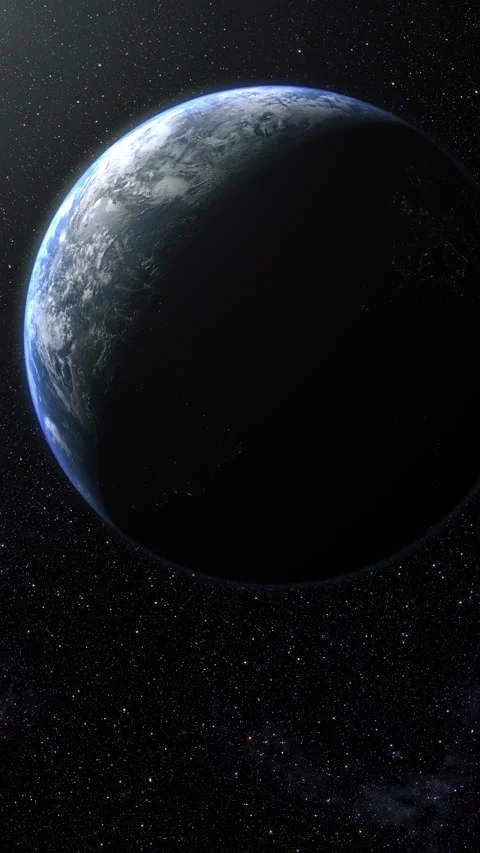 Cinematic Planet Earth Rotation Animatio... | Stock Video | Pond5