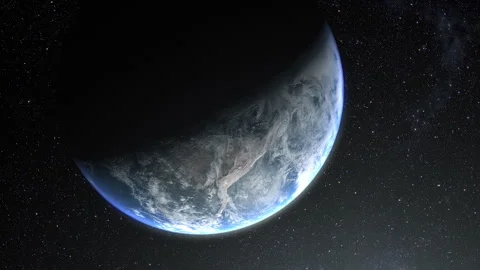 Cinematic Planet Earth Rotation Animatio... | Stock Video | Pond5