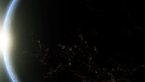 Cinematic Planet Earth Rotation Animatio... | Stock Video | Pond5