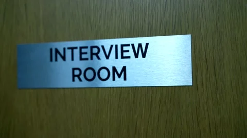 Cinematic Police Interview Room Sign | Stock Video | Pond5