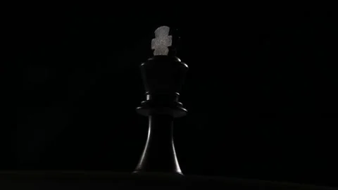 Cinematic roll shot of a king chess piec... | Stock Video | Pond5