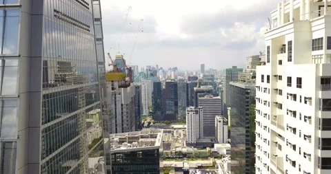 Cinematic shot in BGC Metro manila 4k | Stock Video | Pond5