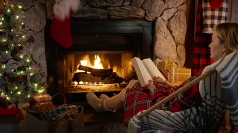 Cinematic shot of young woman reading bo... | Stock Video | Pond5