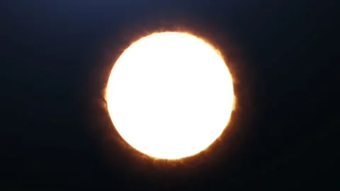 Cinematic Sun from Space with stars in t... | Stock Video | Pond5
