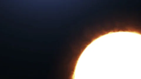Cinematic Sun from Space with stars in t... | Stock Video | Pond5