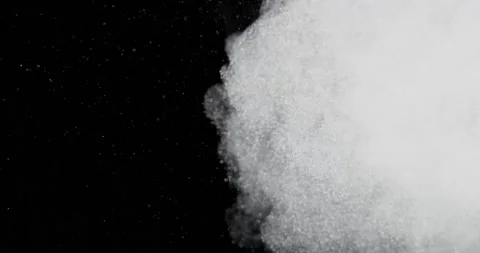 Cinematic system of dust particles on bl... | Stock Video | Pond5