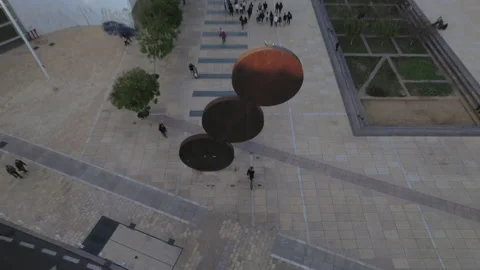 Cinematic top down to pull back reveal s... | Stock Video | Pond5