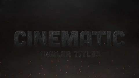 Cinematic Trailer Titles ~ After Effects Template #231412431