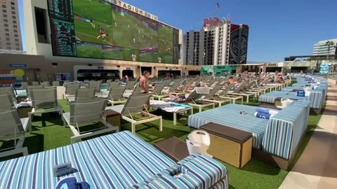 Circa Pool aka Stadium Swim at Circa Res... | Stock Video | Pond5