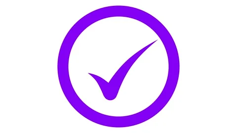 Circle animated tick mark animation on a... | Stock Video | Pond5