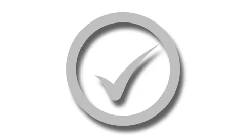 Circle animated tick mark animation on a... | Stock Video | Pond5