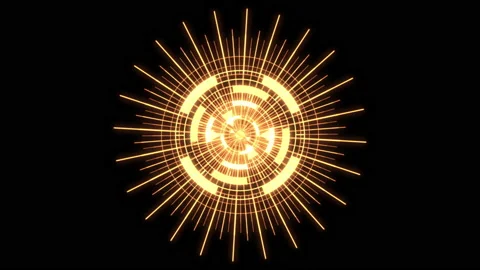 Circle Arc Motion Graphics Loop Yellow A... | Stock Video | Pond5