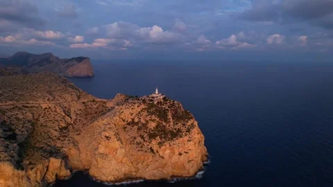 Circle around amazing Cap Formentor ligh... | Stock Video | Pond5