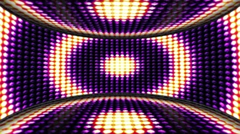 Circle Bulb Lights Room Background, Loop... | Stock Video | Pond5