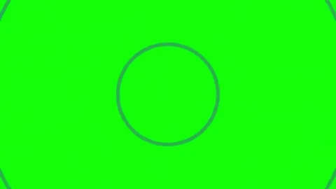 Circle Circular Animation Loop On Green ... | Stock Video | Pond5