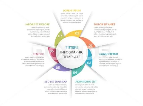 Circle Diagram - Seven Elements: Royalty Free #144860410