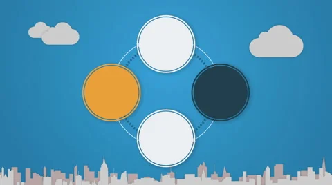 Circle diagram for topic introduction in... | Stock Video | Pond5