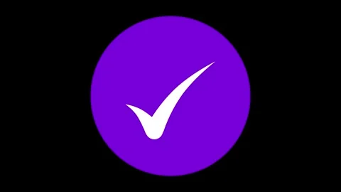 Circle fill checkmark symbol animation, ... | Stock Video | Pond5