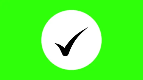Circle fill checkmark symbol animation, ... | Stock Video | Pond5