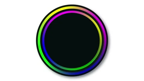 Circle frame seamless loop animation on ... | Stock Video | Pond5