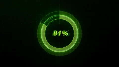 Circle green color waiting progress anim... | Stock Video | Pond5