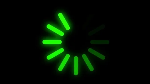 Circle Green Loading Bars Animation | Stock Video | Pond5